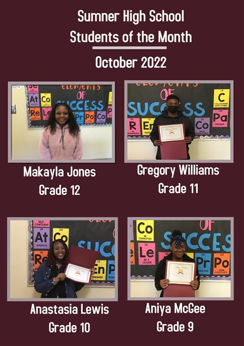 PBIS PHOTO GALLERY 2022-23 / Students of the Month-October 2022