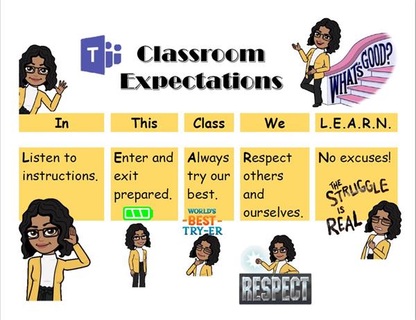 Rai, Shashi - Math / Classroom Expectations